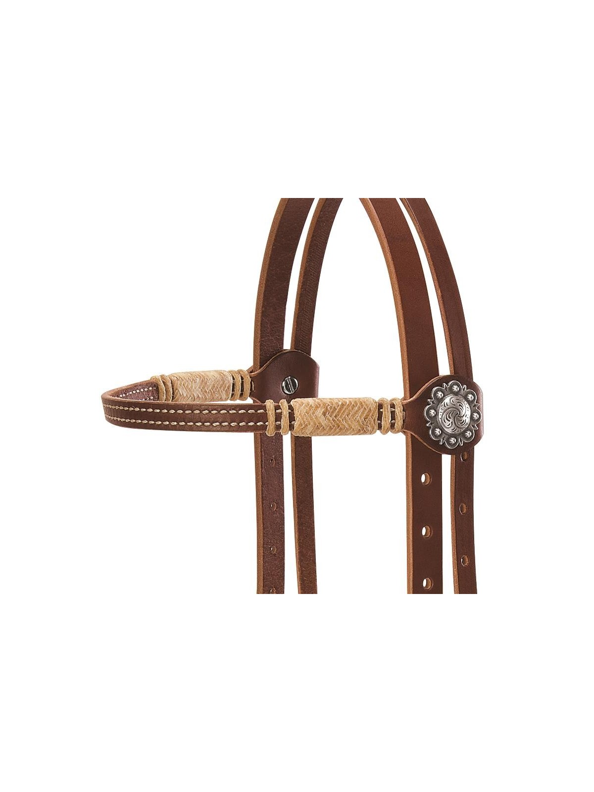 Weaver Leather Zaum mit Conchos und Rawhide