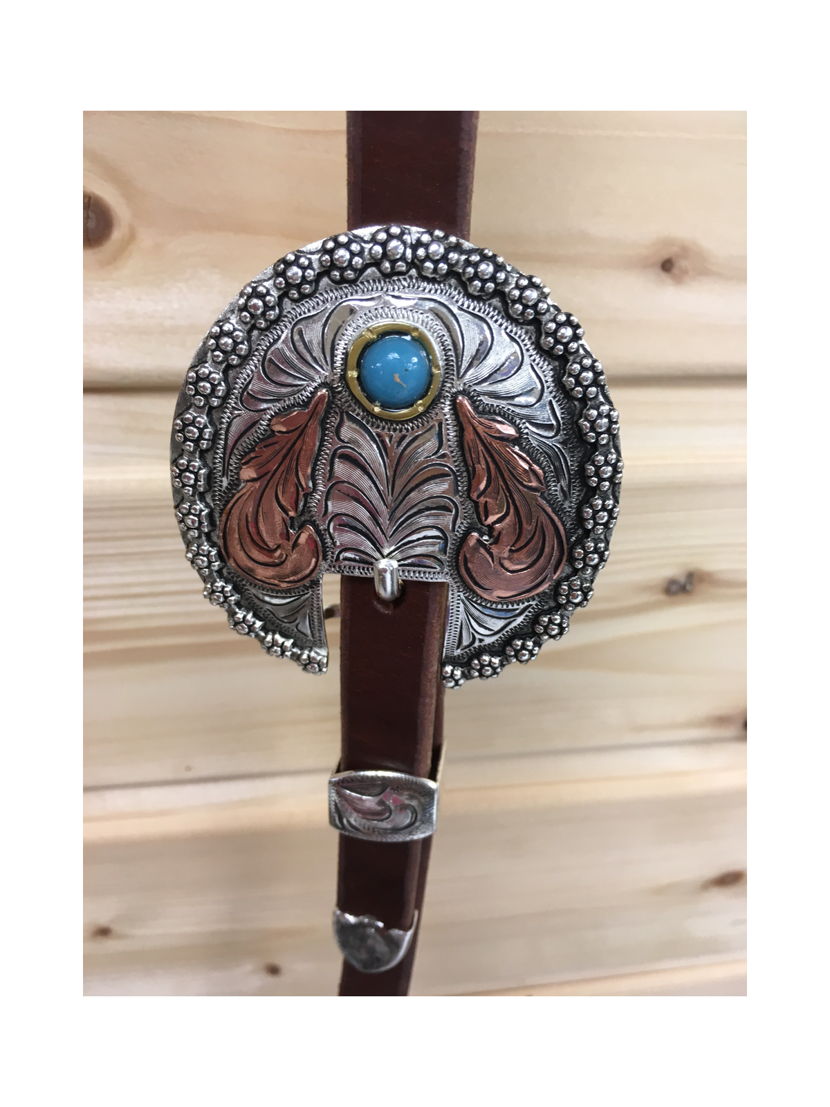 Chestnut One Ear Headstall Feather 1467