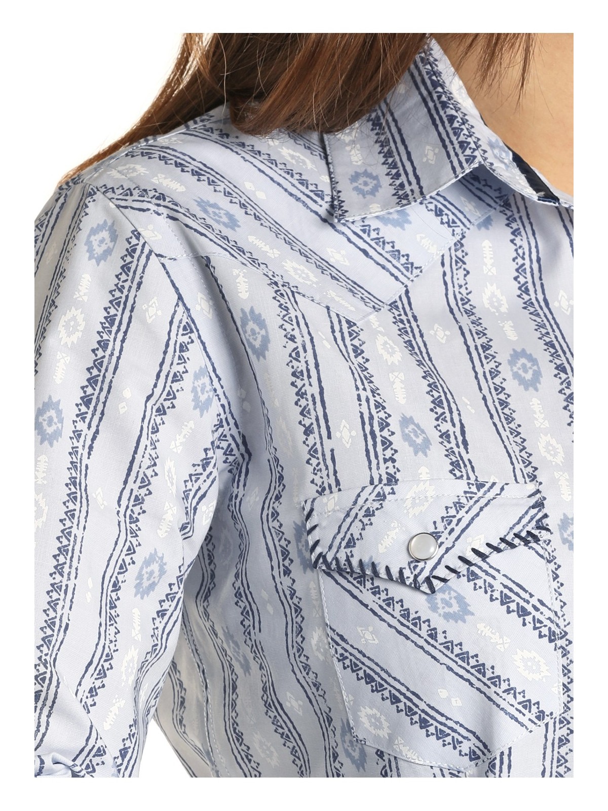 Western Shirt Powder Blue - M